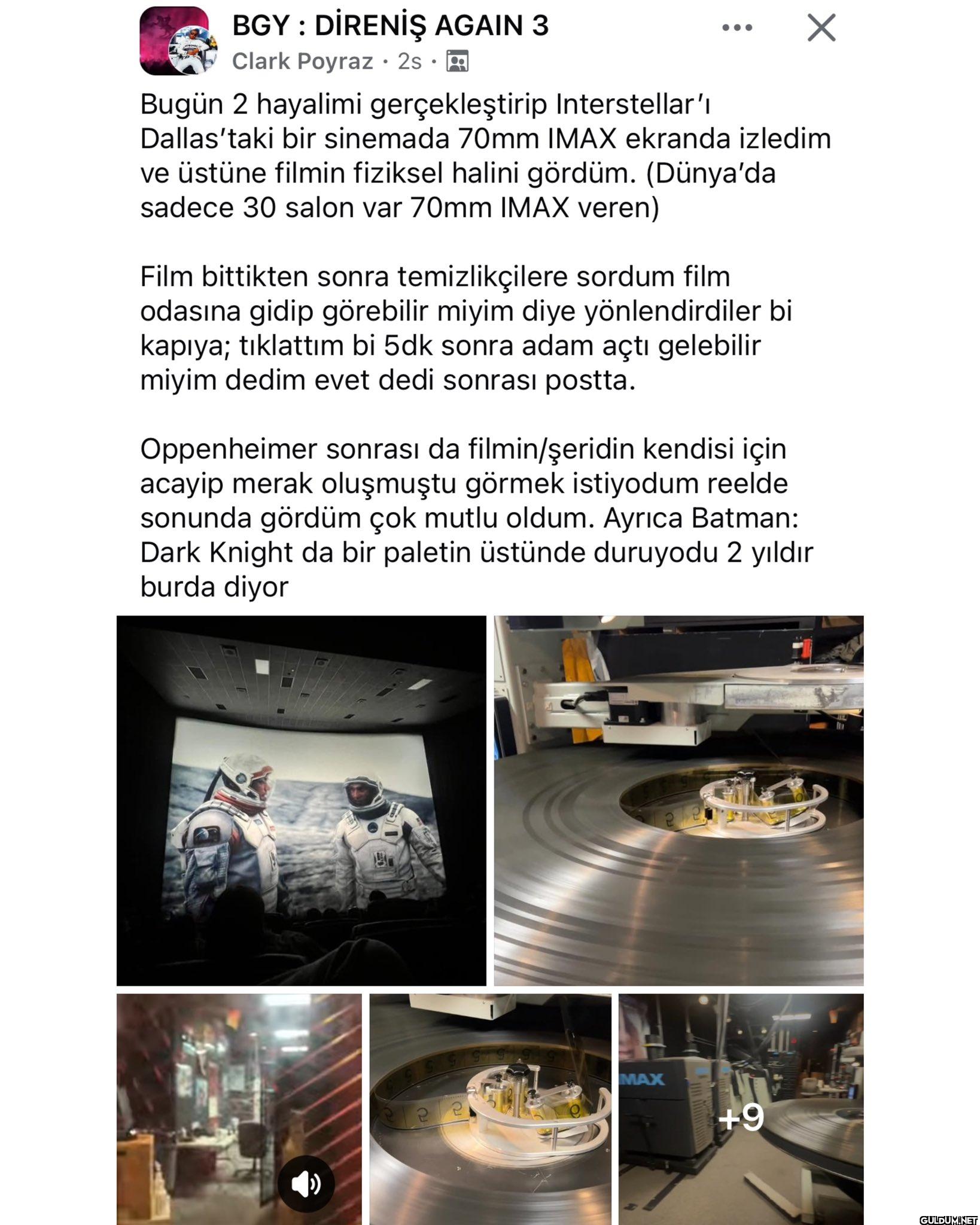 Yurtdışında 70mm IMAX deneyimi.. (flood) BGY: DİRENİŞ AGAIN 3 Clark ...