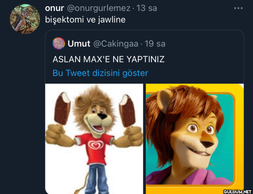 13 sa bişektomi ve jawline Umut @Cakingaa. 19 sa ASLAN MAX'E NE ...