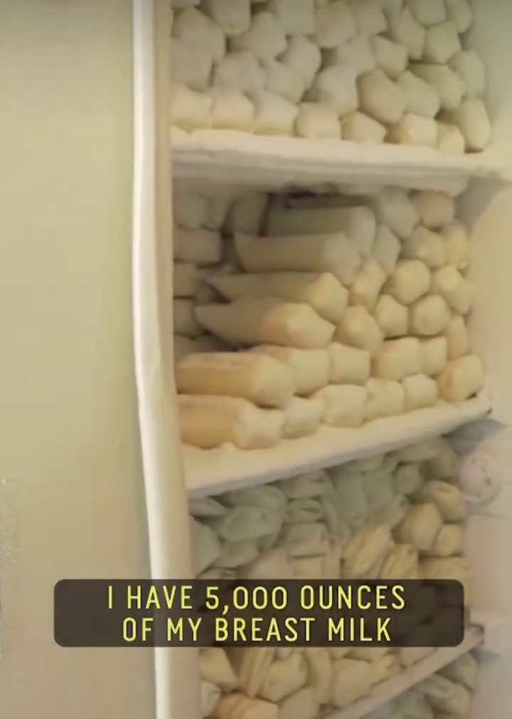 A mother of two that has hyperlactation syndrome causing her to produce 1.75 gallons of milk a ...