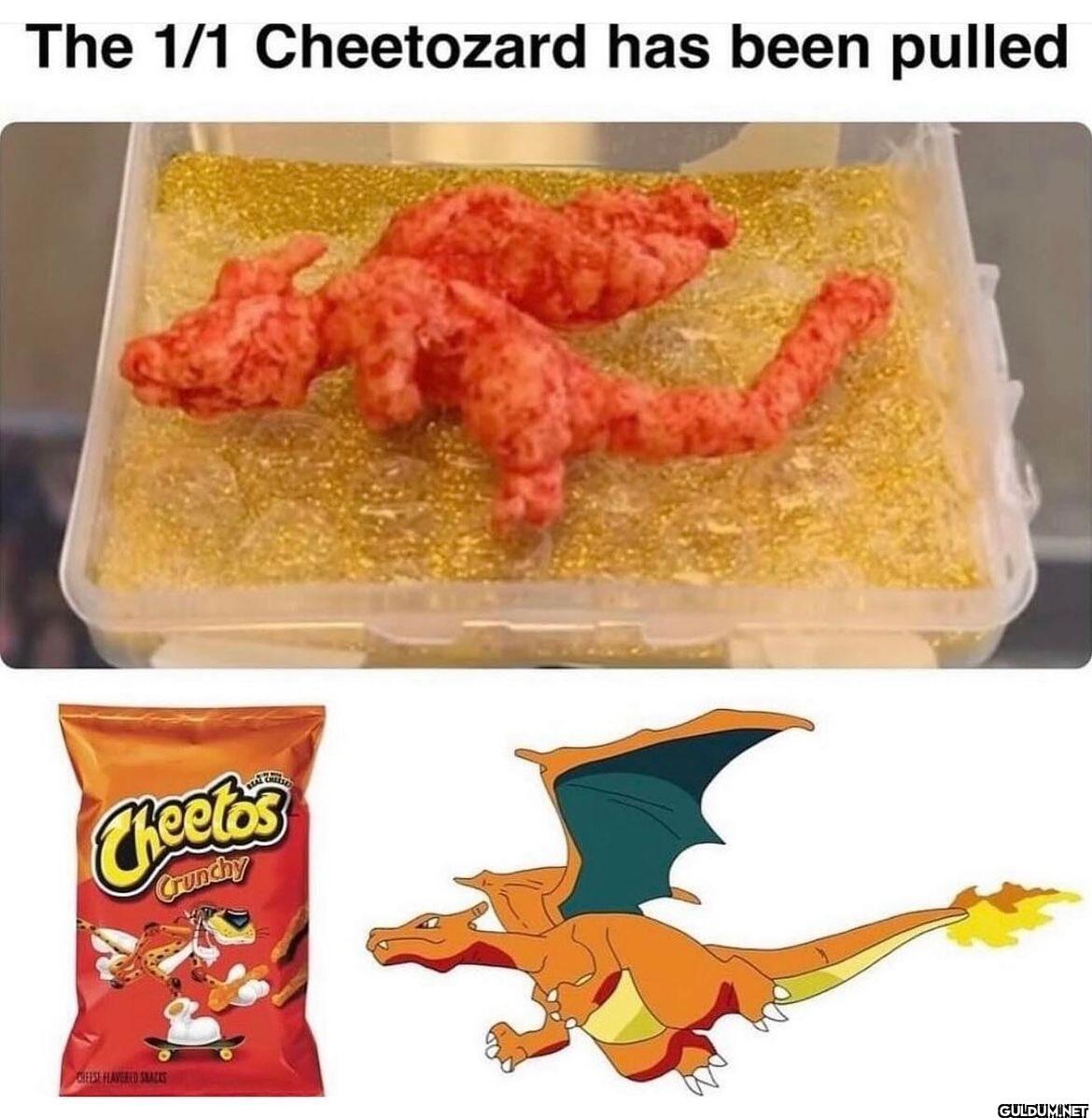 The 1/1 Cheetozard has been pulled Cheetos Crunchy CHEESE HAVERED ...
