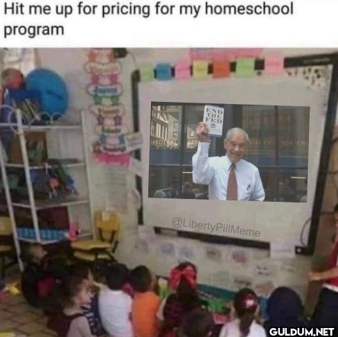 😂😂 Hit me up for pricing for my homeschool program Jueves END THE FED ...